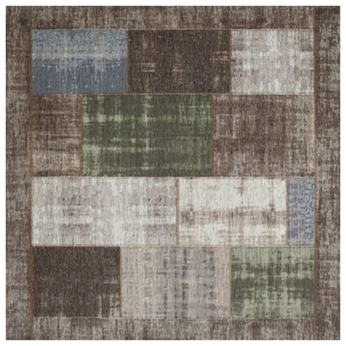 Vloerkleed Pablo groen 200x200 | Trendhopper.nl