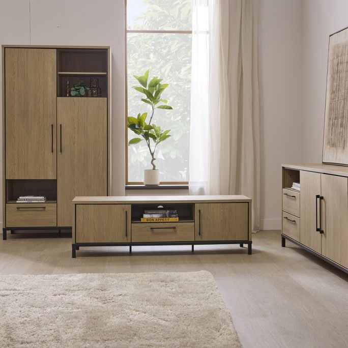 Tv-meubel Caiden 160cm | Budgethomestore.nl